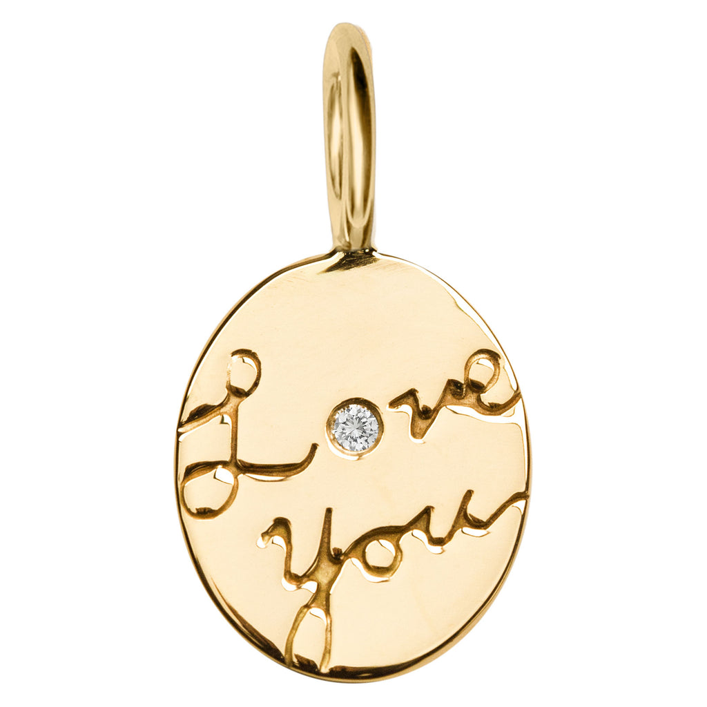 Gold Love You Oval Charm – Heather B. Moore