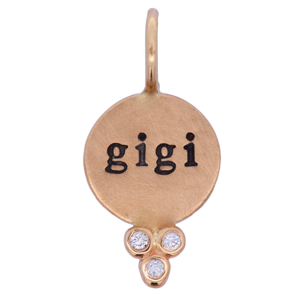 Gigi Round Charm with Granules – Heather B. Moore