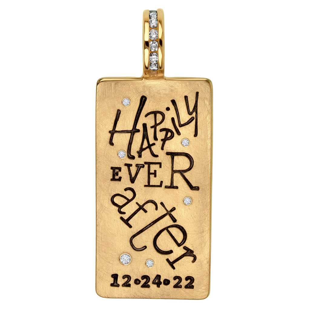 Gold Happily Ever After ID Tag – Heather B. Moore